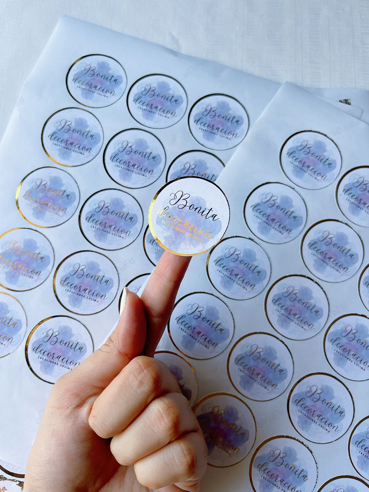 Planilla etiquetas con foil – novadstudio